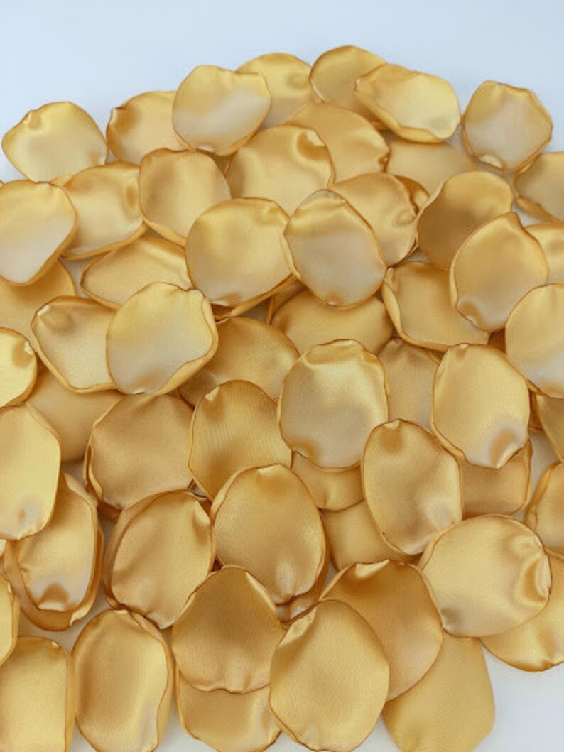 Gold Champagne Rose Petals Gold Wedding Gold Bridal Shower - Etsy
