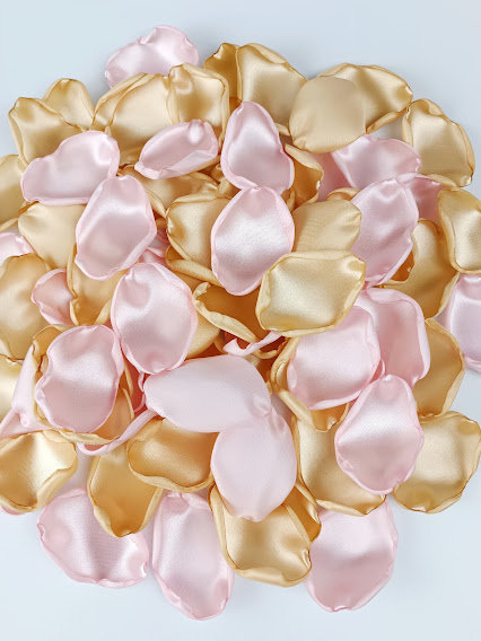 Gold Wedding Blush Pink Rose Petals Gold Flower Petals Pink - Etsy