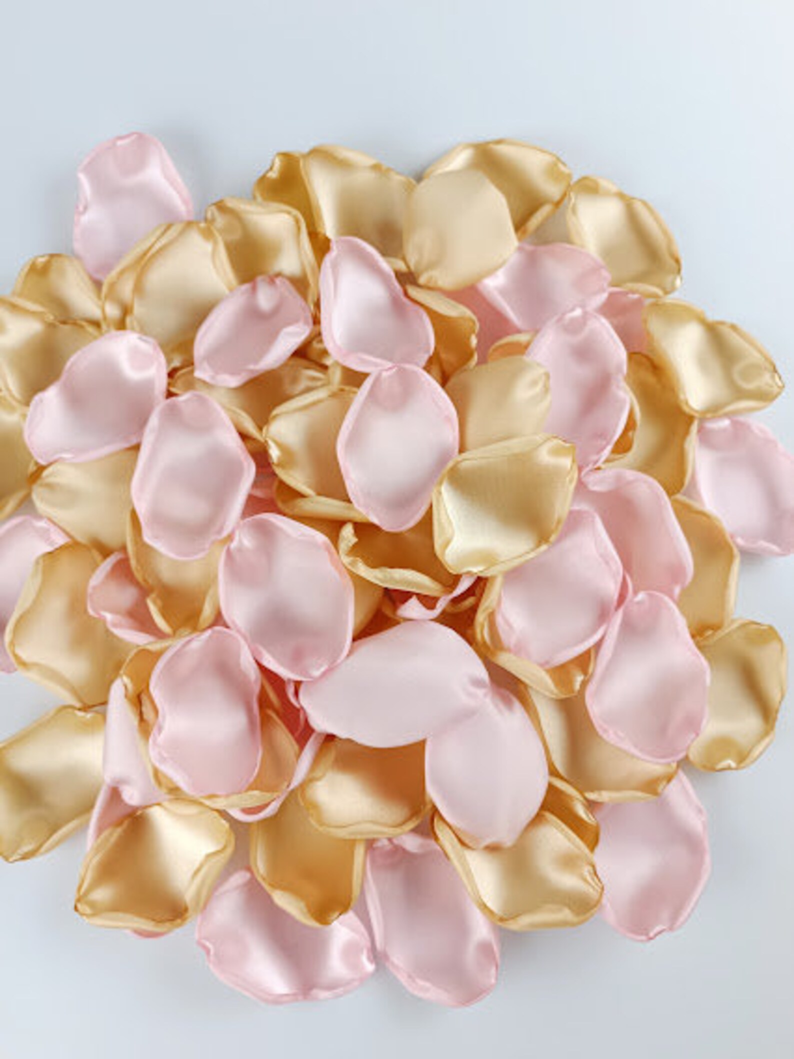 Gold Wedding Blush Pink Rose Petals Gold Flower Petals Pink - Etsy