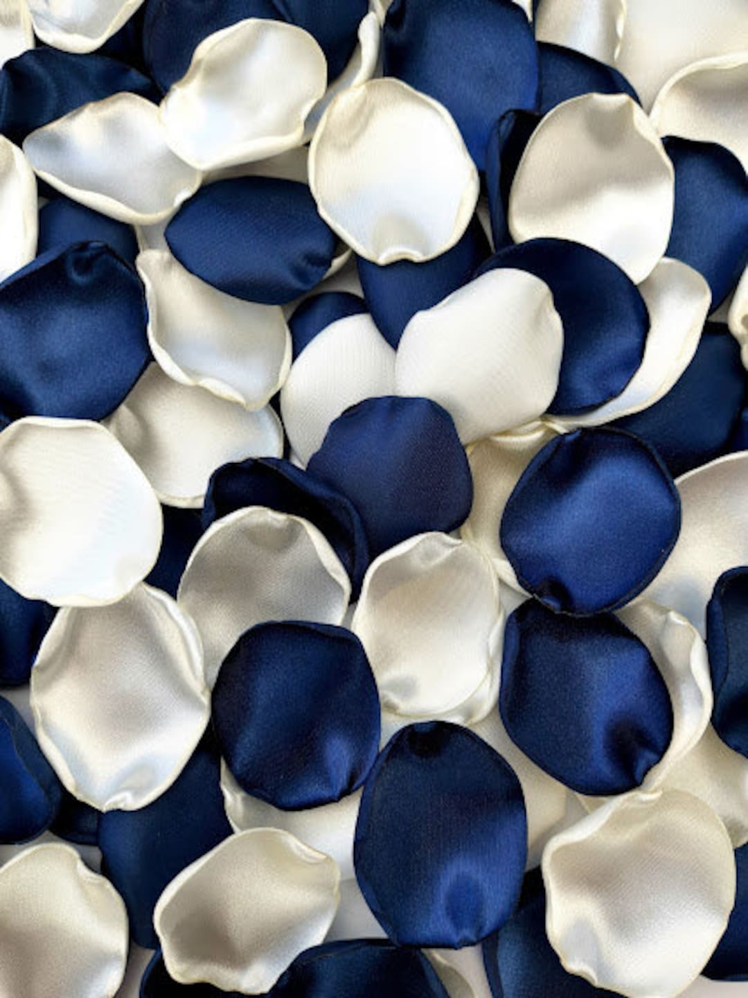 Ivory Navy Blue Wedding Ivory Rose Petals Blue Navy Flower Petals Blue ...