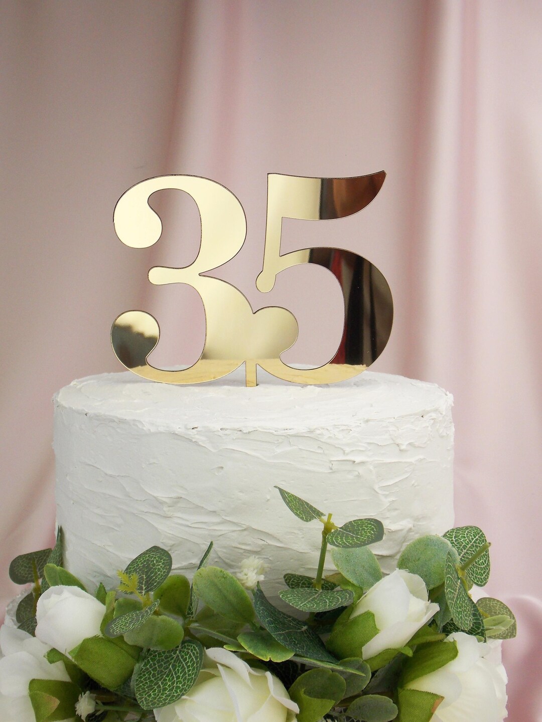 Gold Topper 35th Birthday Decor 35th Anniversary Decoration 35th ...