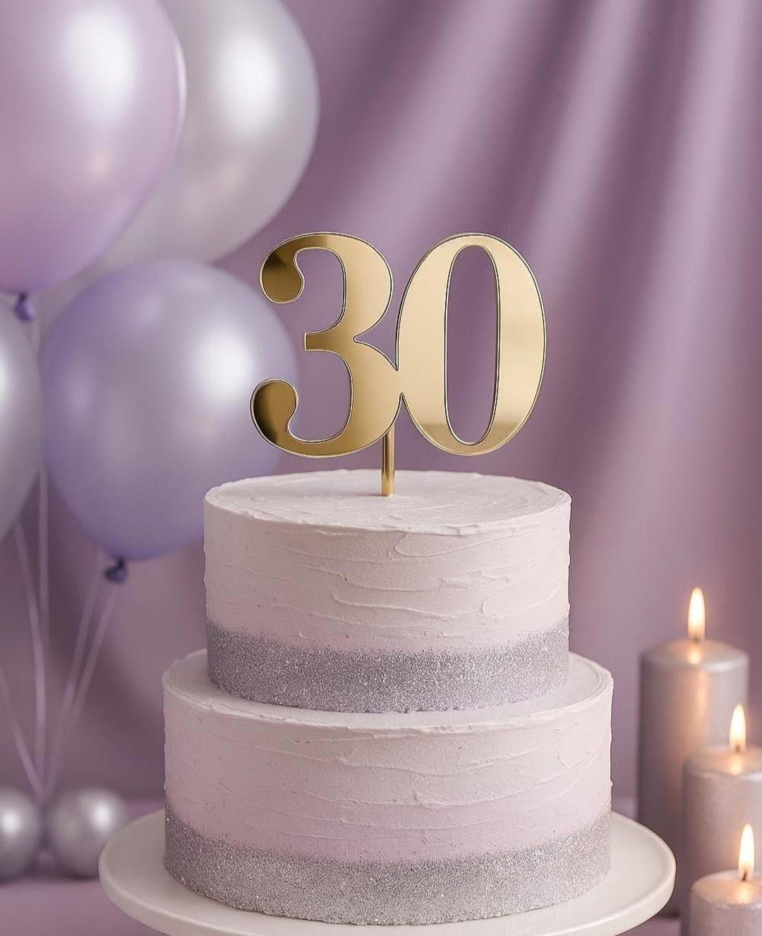 30th Birthday Cake Topper Thirty and Thriving 30 Years Married Pearl ...
