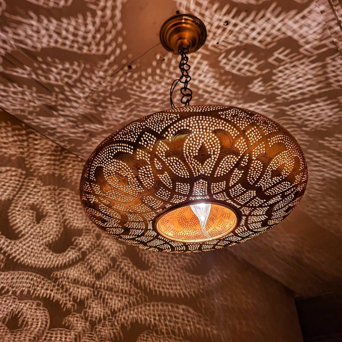 New Moroccan Light Fixture, Hande Made Moroccan Lampshade, Moroccan ...