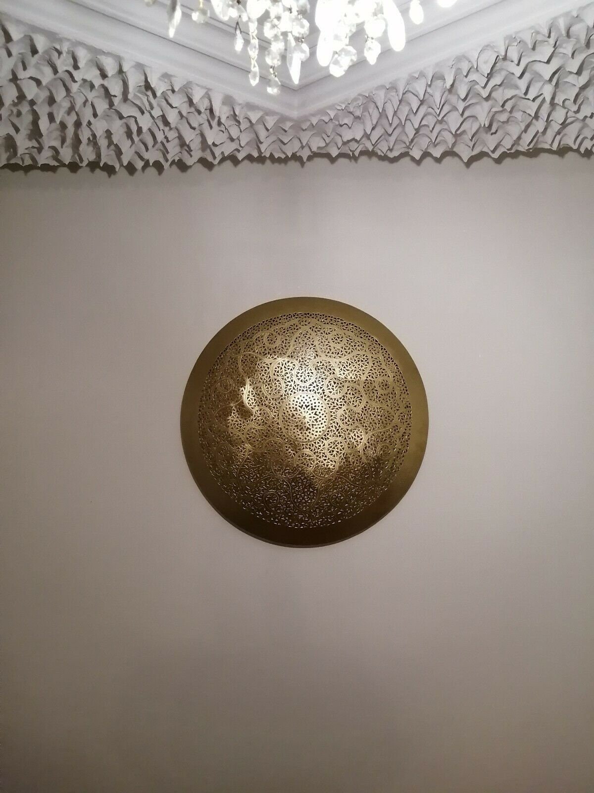 Moroccan Round Wall Light Disc Oriental Handmade Wall Lamp - Etsy