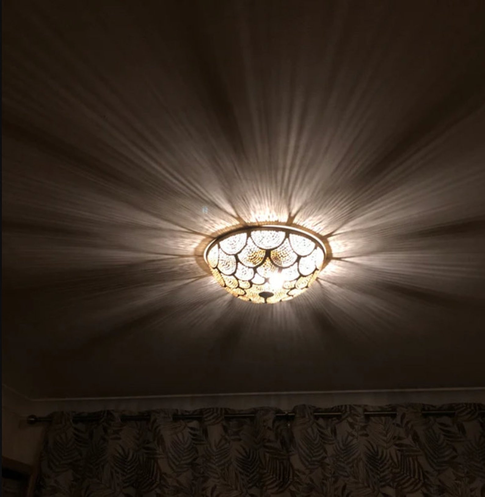 Flush Ceiling Light - Handmade Light Fixtures, Simple Moroccan Ceiling ...