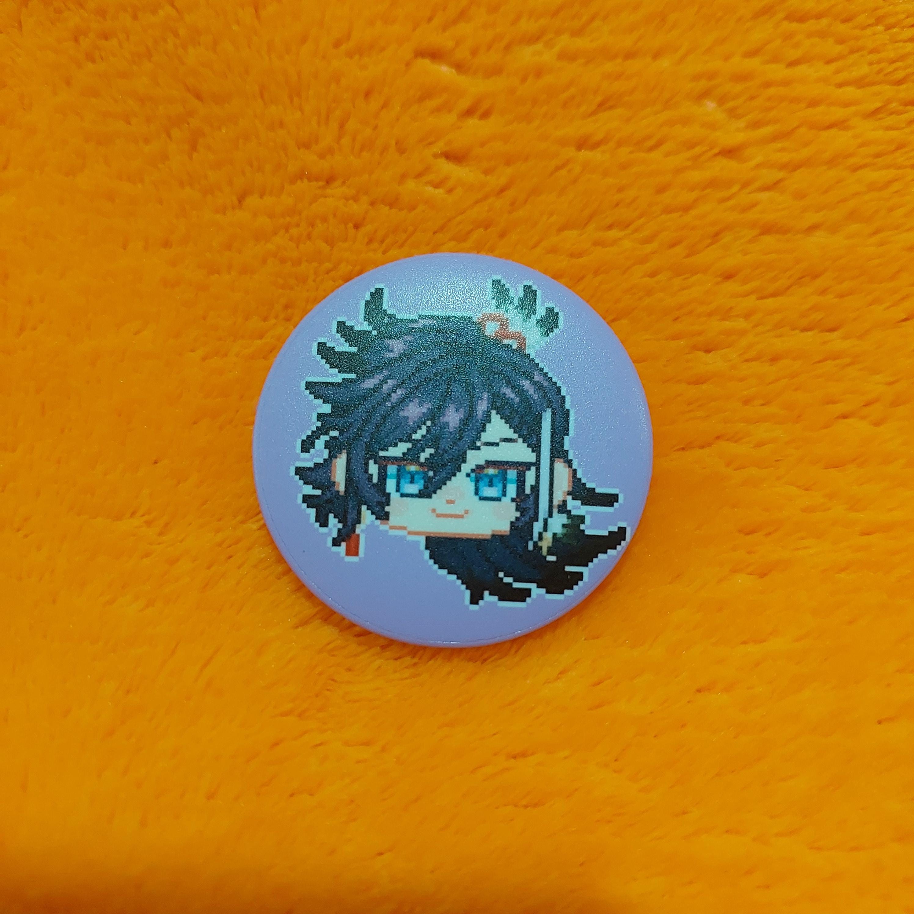 Pixel Chibi Vtuber Matte Laminated Button Pins - Etsy
