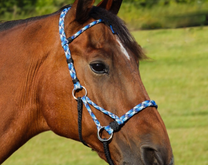 Rope Halter & Mecates Natural Horsemanship Hackamore 21 Colors 2 or 4 ...