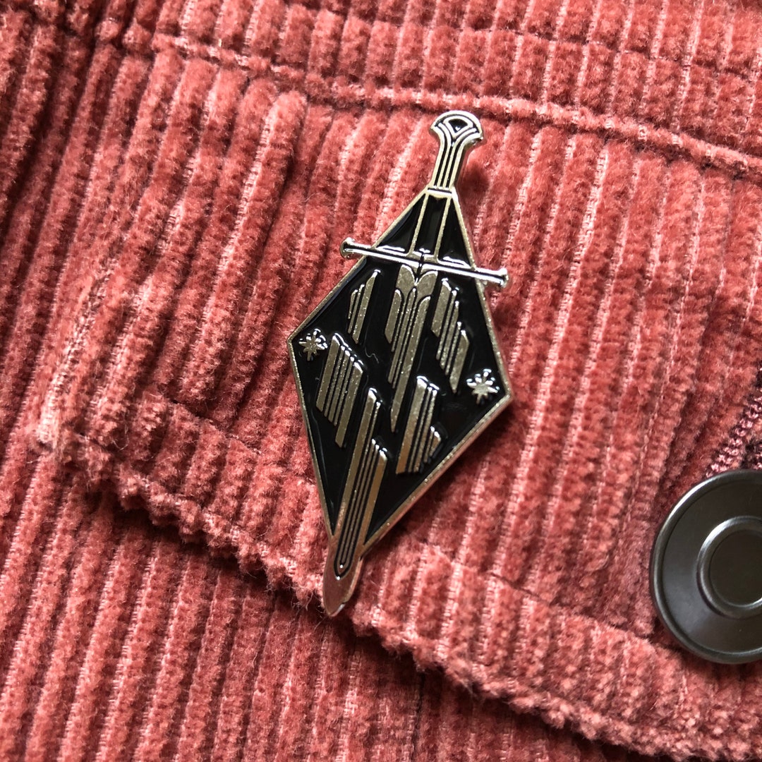 Lord of the Rings Lotr Shards of Narsil Silver Enamel Pin Badge - Etsy UK