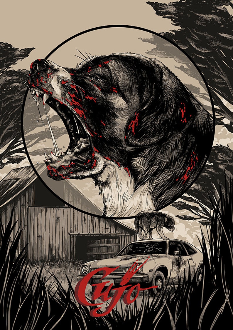 Cujo Stephen King Horror Art Print - Etsy