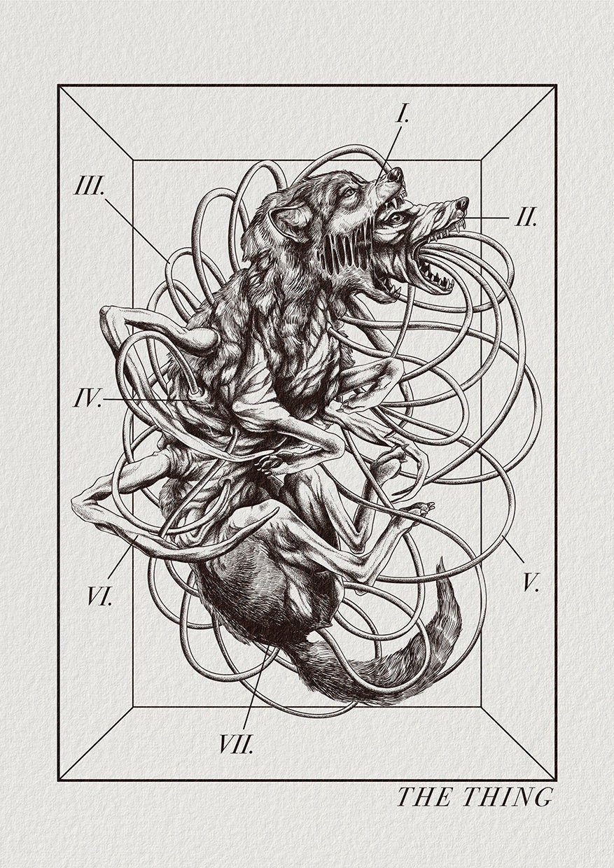 The Thing Cult Horror Art Print | Etsy