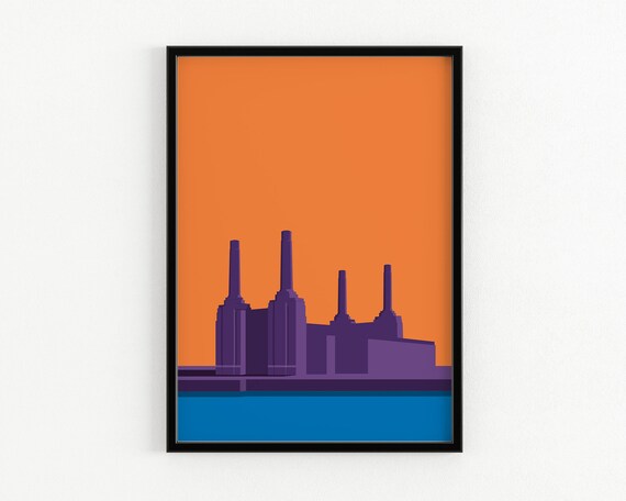Battersea Power Station Poster Print - Etsy