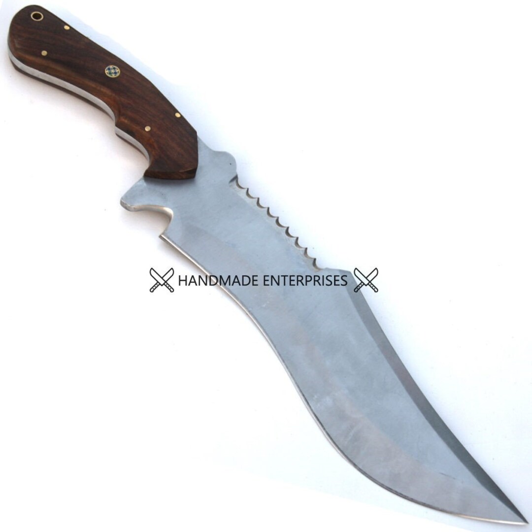 Double Edged Rosewood Machete/chopper - 1084 High Carbon Steel With a ...