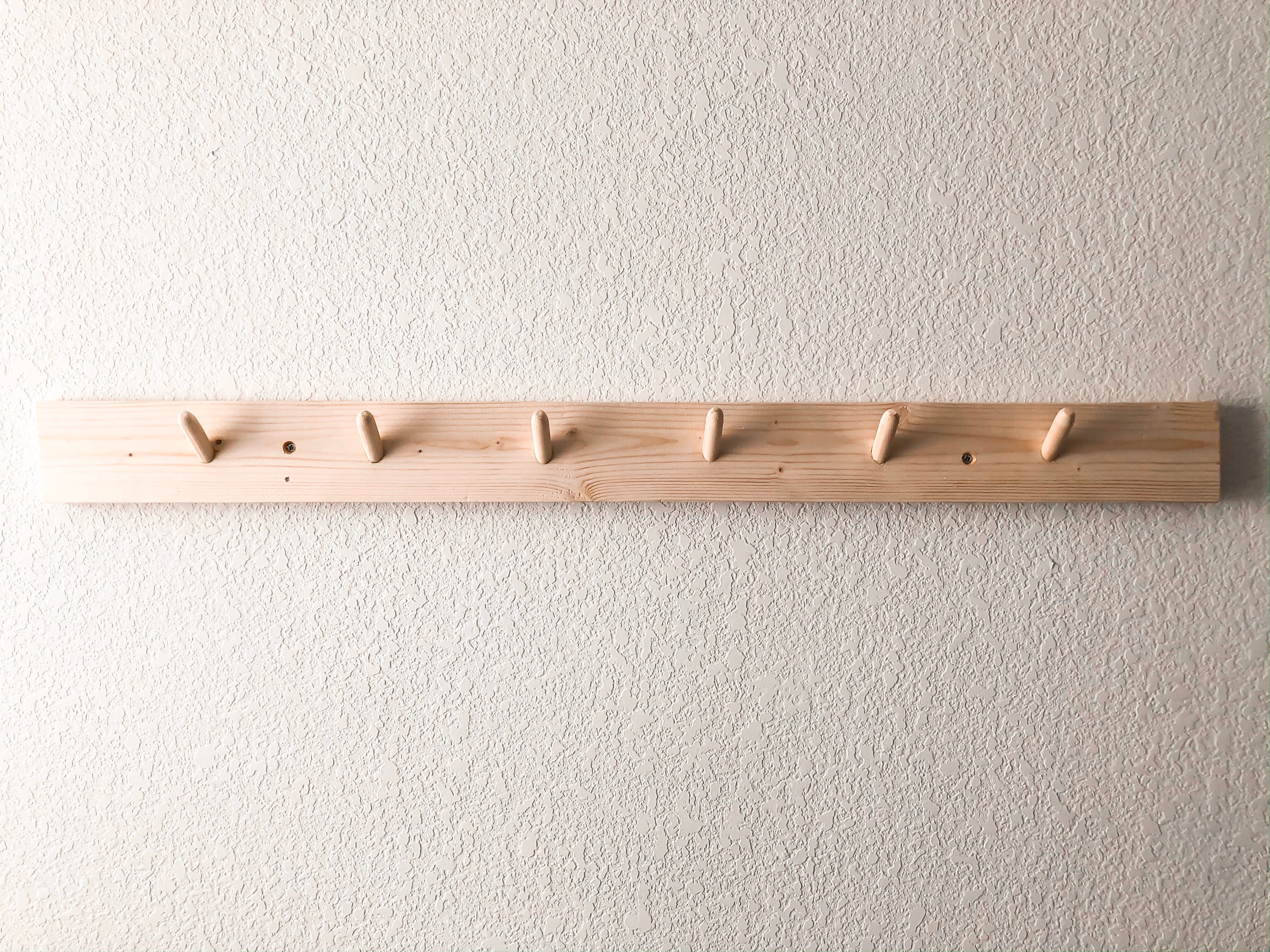 Wooden Peg Rail / Peg Rack FREE SHIPPING - Etsy