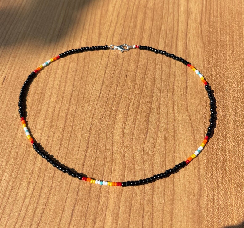 BLACK Sunset Choker Necklace Vsco Tik Tok Western Jewelry - Etsy