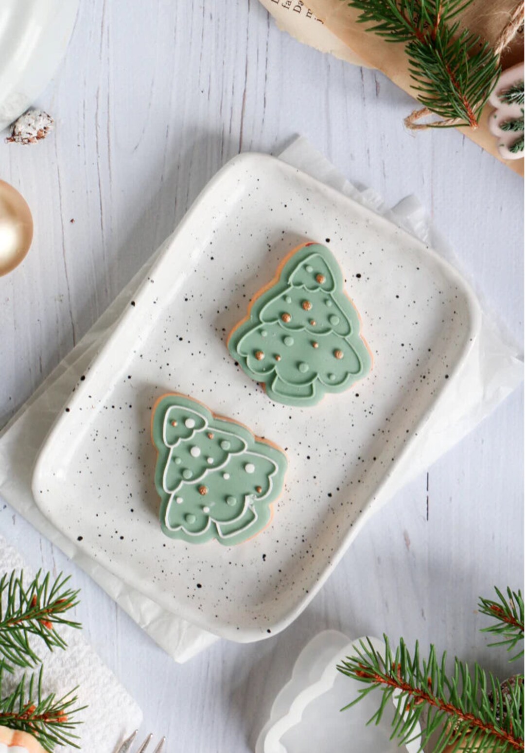 Mini Tree Cookie Stamp Cookie Cutter - Etsy