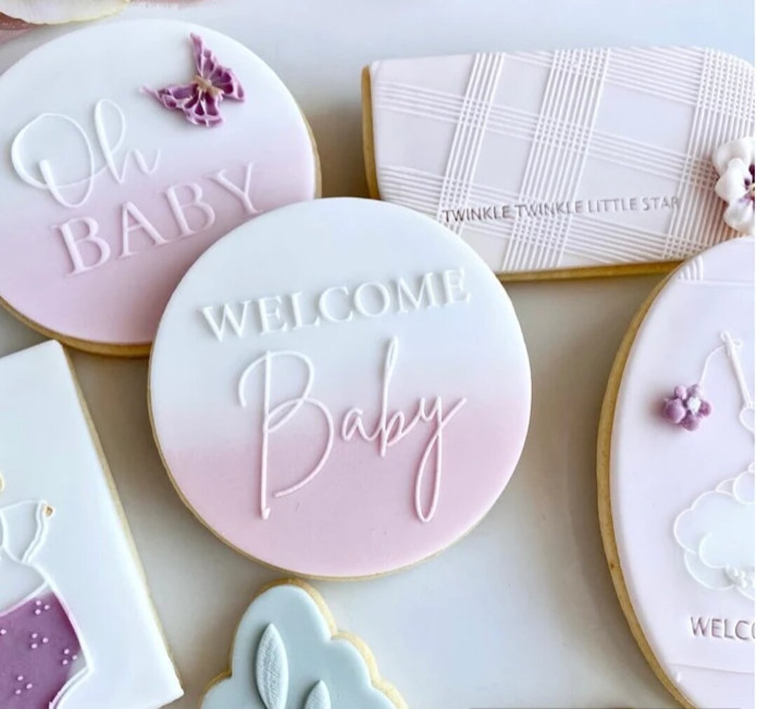 Welcome Baby Cookie Stamp Cookie Cutter - Etsy