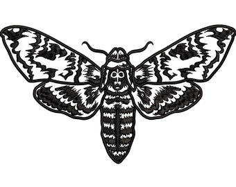 Death Moth Embroidery - Etsy