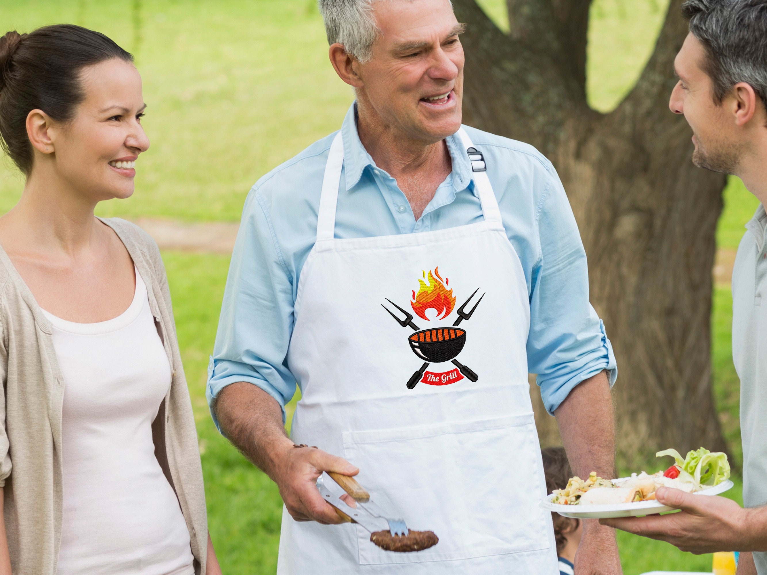 Barbecue Machine Embroidery Design BBQ Embroidery Pattern - Etsy