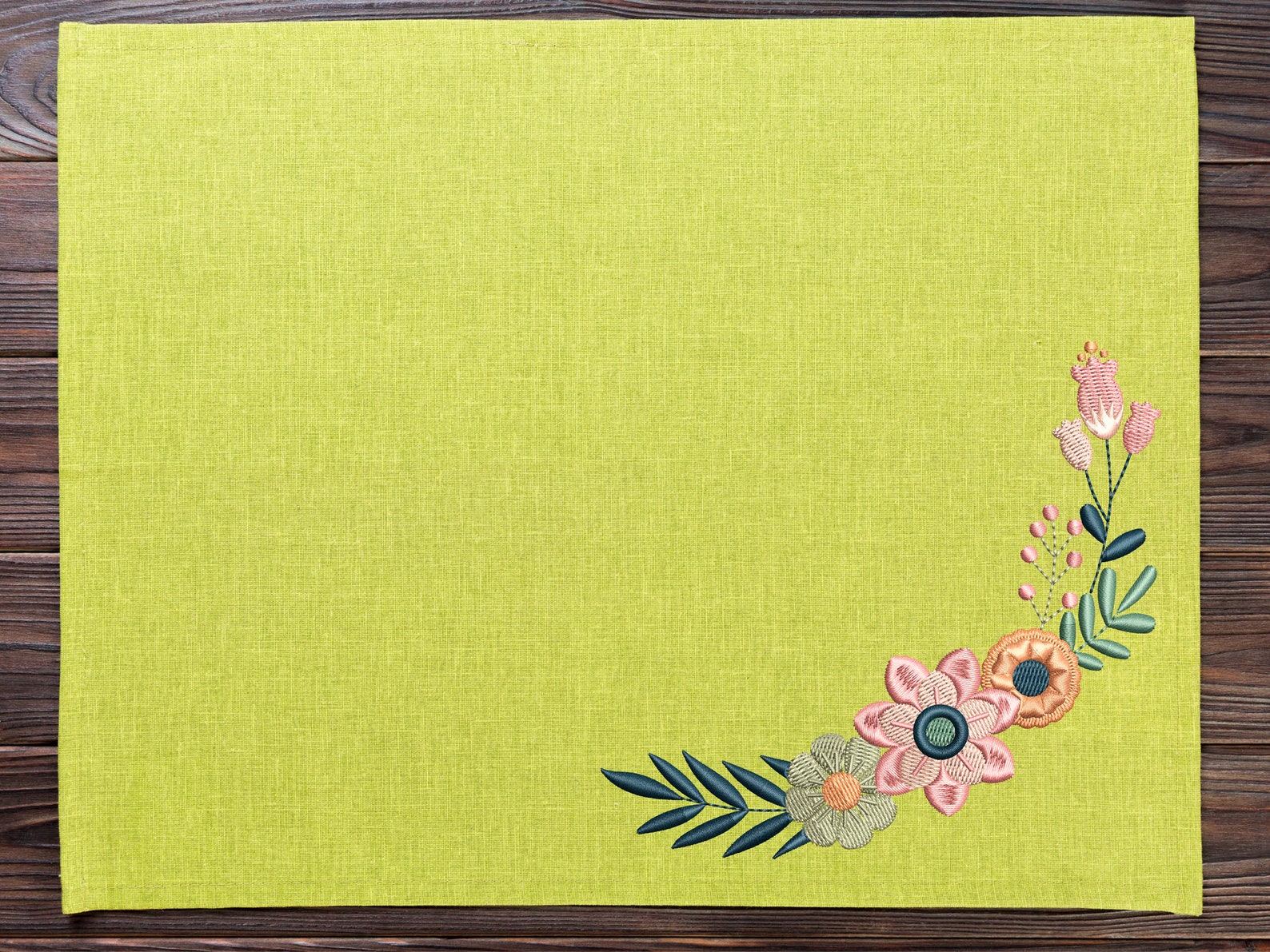 Frame Flowers Machine Embroidery Design Flower Wreath - Etsy