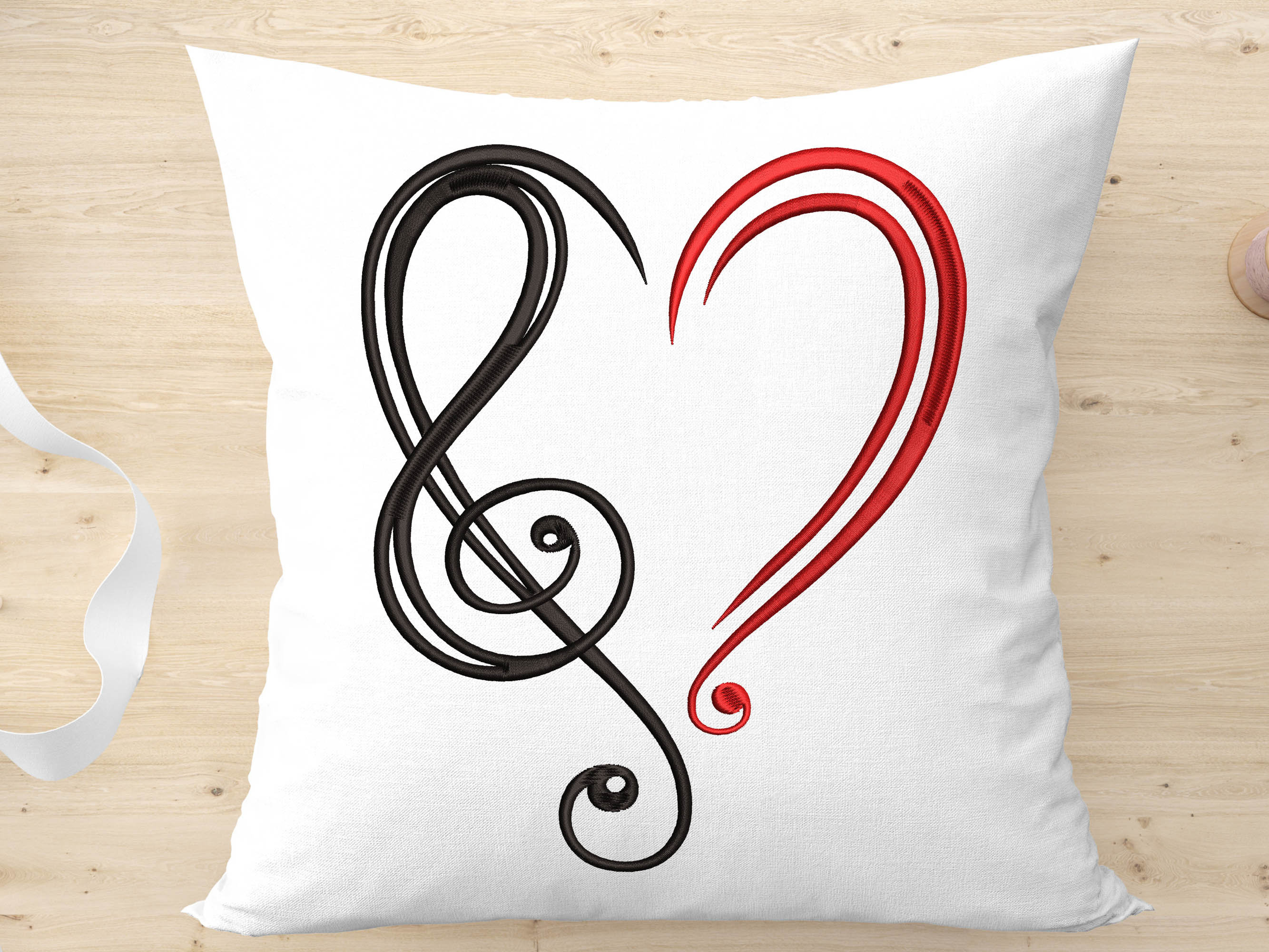 Music Heart Notes Embroidery Design 6 Size - INSTANT DOWNLOAD - Etsy