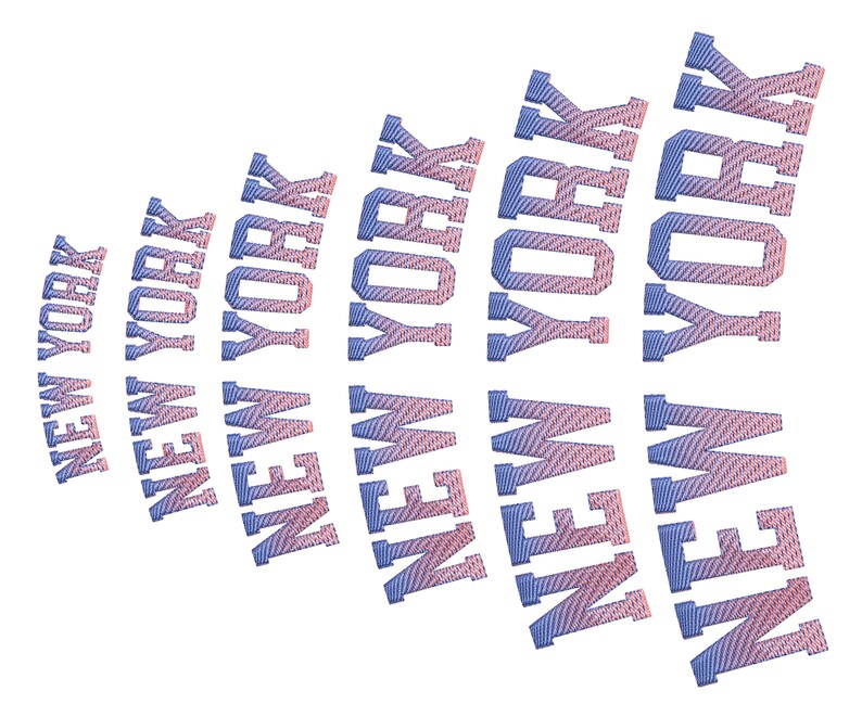 New York Machine Embroidery Design 6 Size INSTANT DOWNLOAD - Etsy