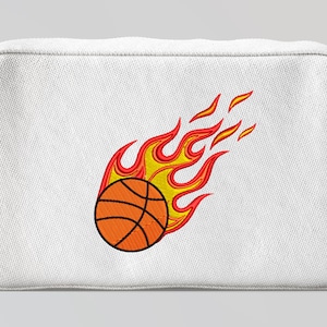 Basketball Machine Embroidery Design, FIREBALL Embroidery Pattern ...