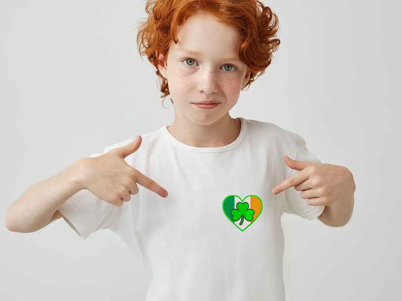 Shamrock Embroidery Design, Irish Heart Embroidery File, St Patrick’s ...