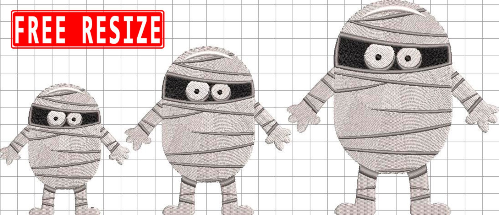 Monster Set Machine Embroidery Design Halloween Embroidery - Etsy