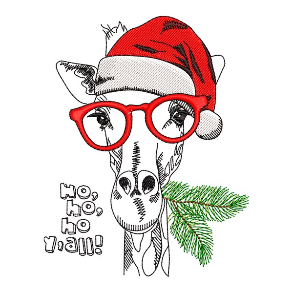 Giraffe Embroidery - Etsy