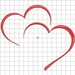 Double Heart Embroidery Design, Two Hearts Machine Embroidery Pattern 5 ...