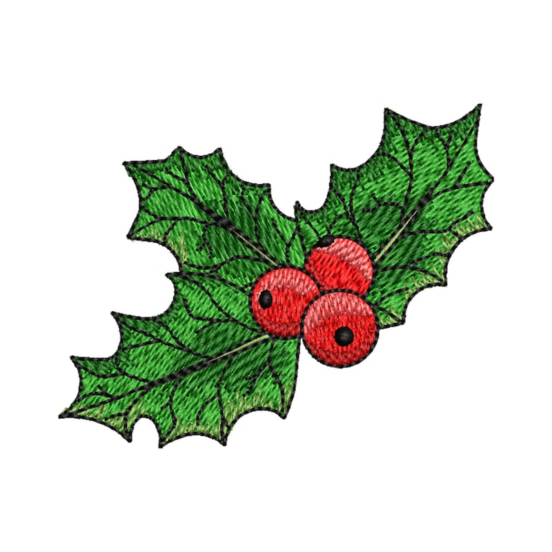 Machine Embroidery Holly - Etsy