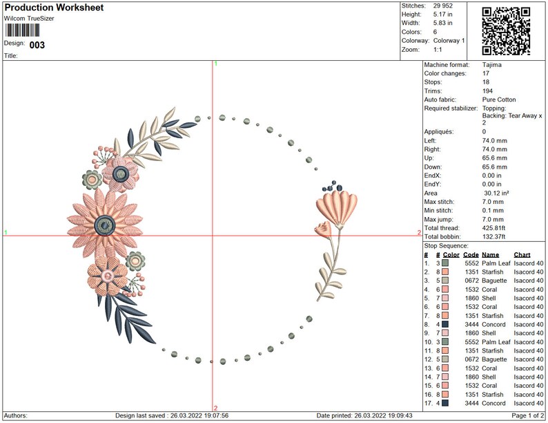 Flowers Frame Machine Embroidery Design Plant Wreath - Etsy