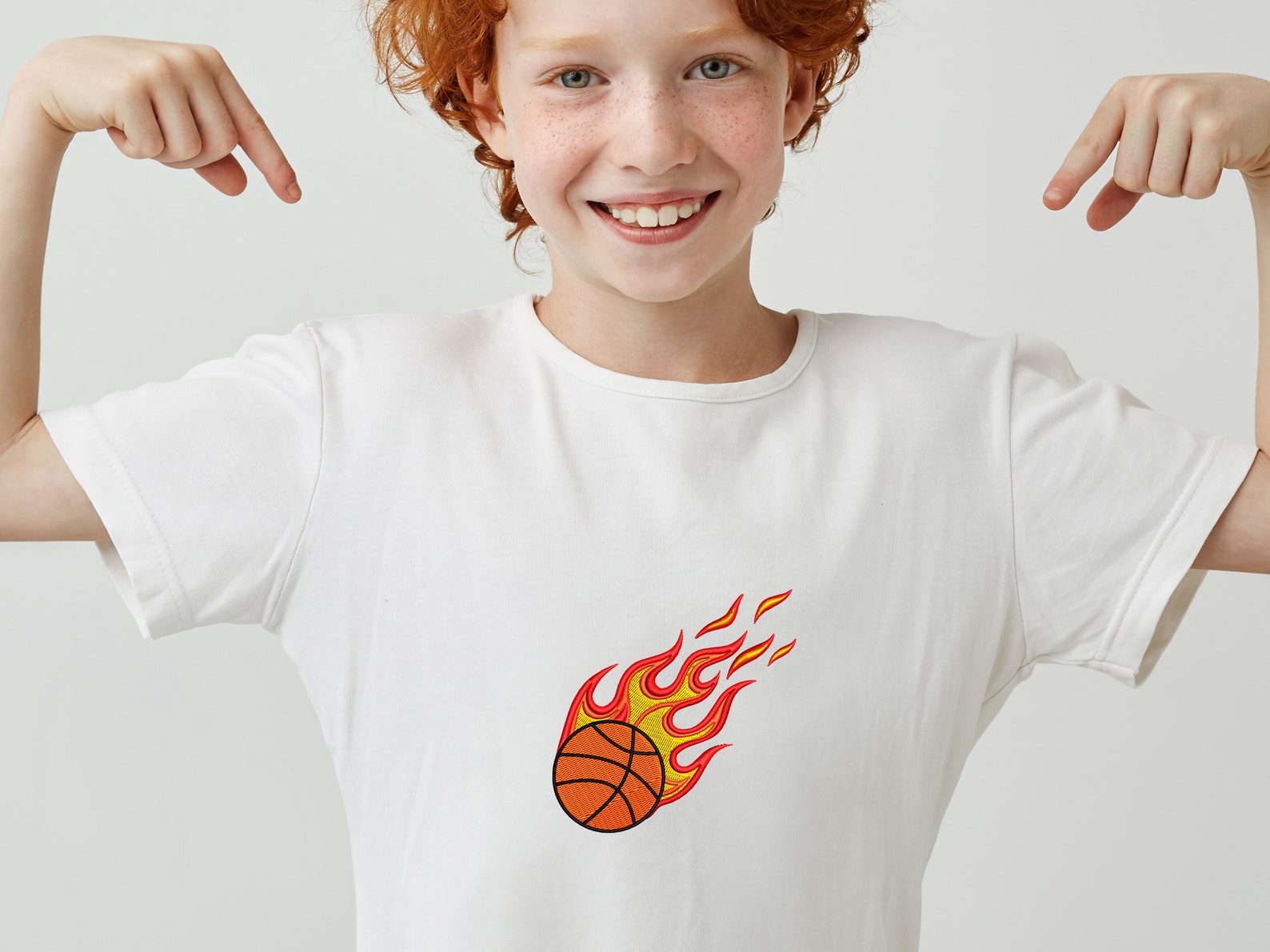 Basketball Machine Embroidery Design, FIREBALL Embroidery Pattern ...