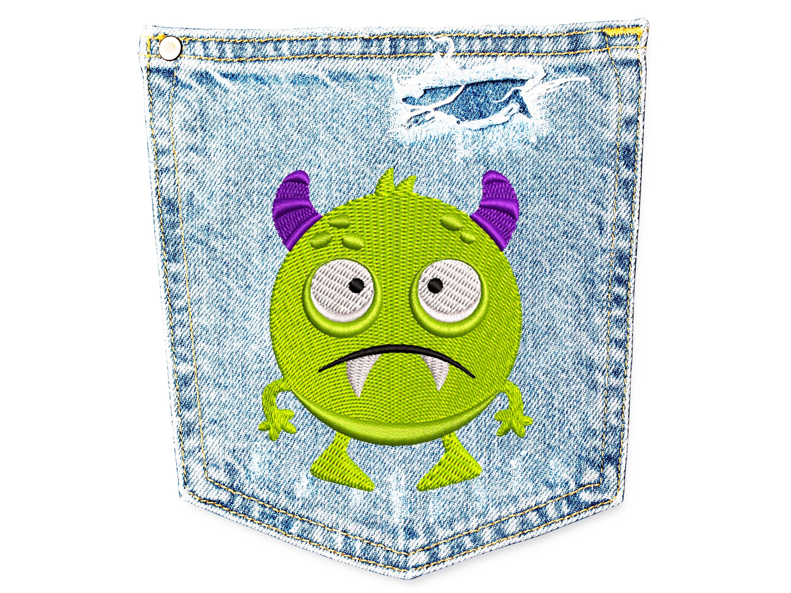 Monster Set Machine Embroidery Design Halloween Embroidery - Etsy