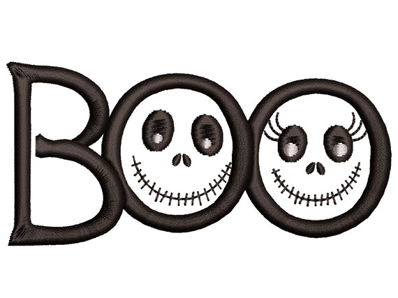 Boo Machine Embroidery Design Halloween Embroidery Pattern 6 | Etsy