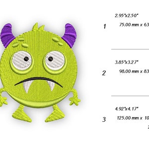 Monster Set Machine Embroidery Design Halloween Embroidery Pattern ...