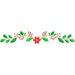 Christmas Border Machine Embroidery Design, Holly Frame Embroidery ...