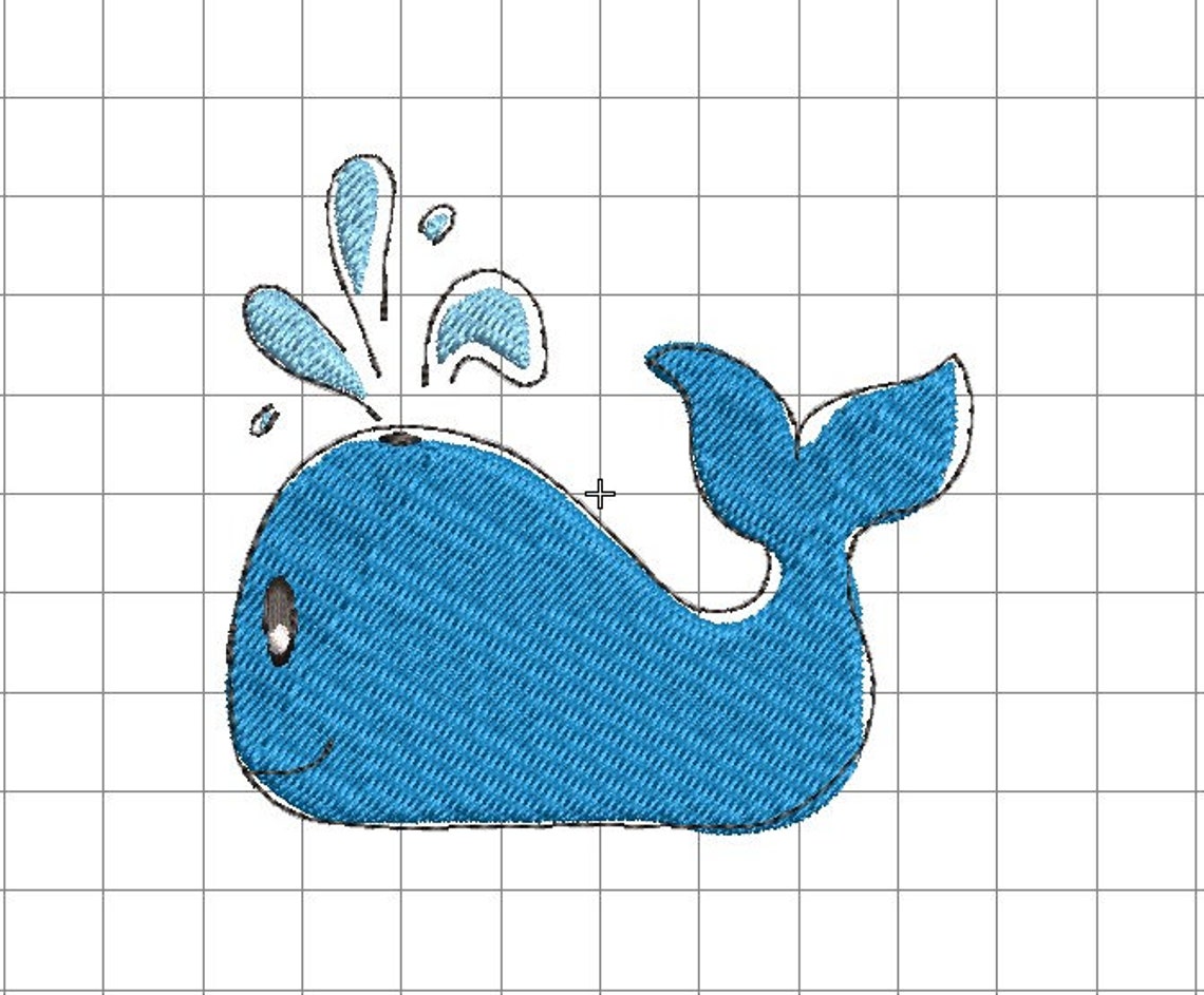 Whale Stich embroidery design Machine Embroidery Design 7 | Etsy