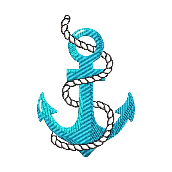 Anchor Embroidery Design - Etsy