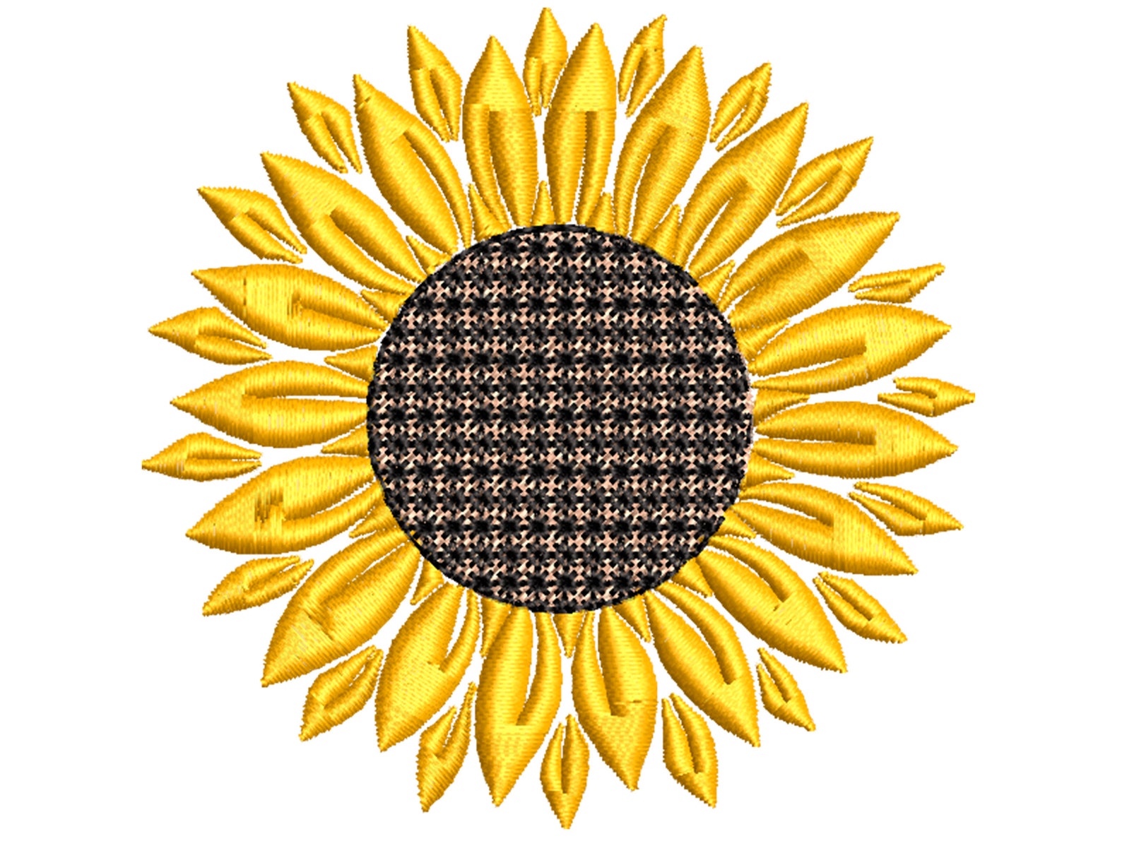 Sunflower Machine Embroidery Design, Summer Flower Pattern, Instant ...