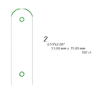 Snap Tab Machine Embroidery Design Set of 8 Key Fob Snap and - Etsy UK