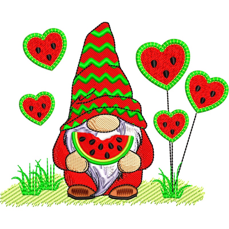 Watermelon Gnome - Etsy