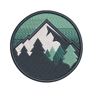 Mountain Machine Embroidery Design Outdoor Adventure Patch Pattern 5 ...