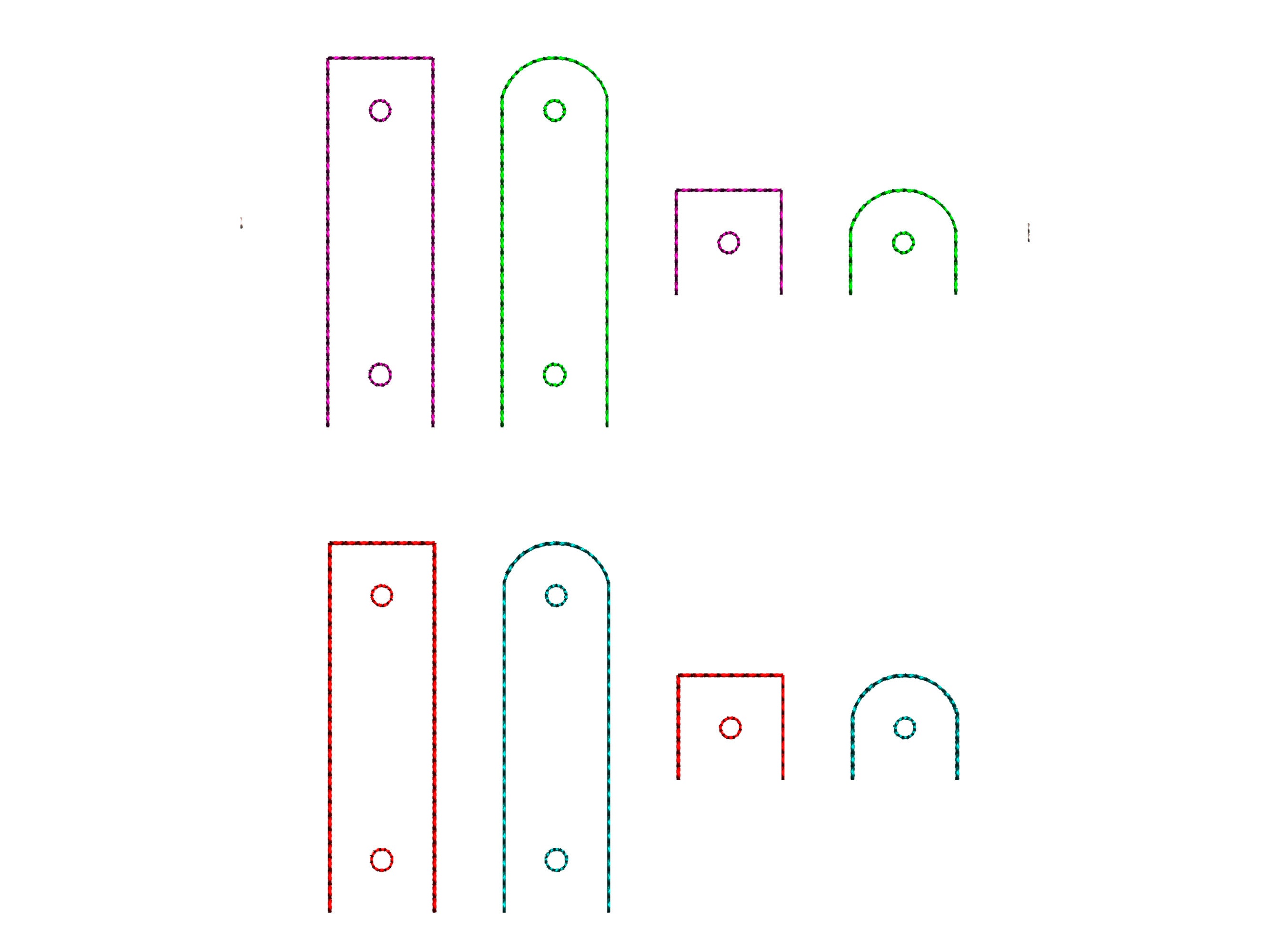 Snap Tab Machine Embroidery Design Set of 8 Key Fob Snap and - Etsy ...