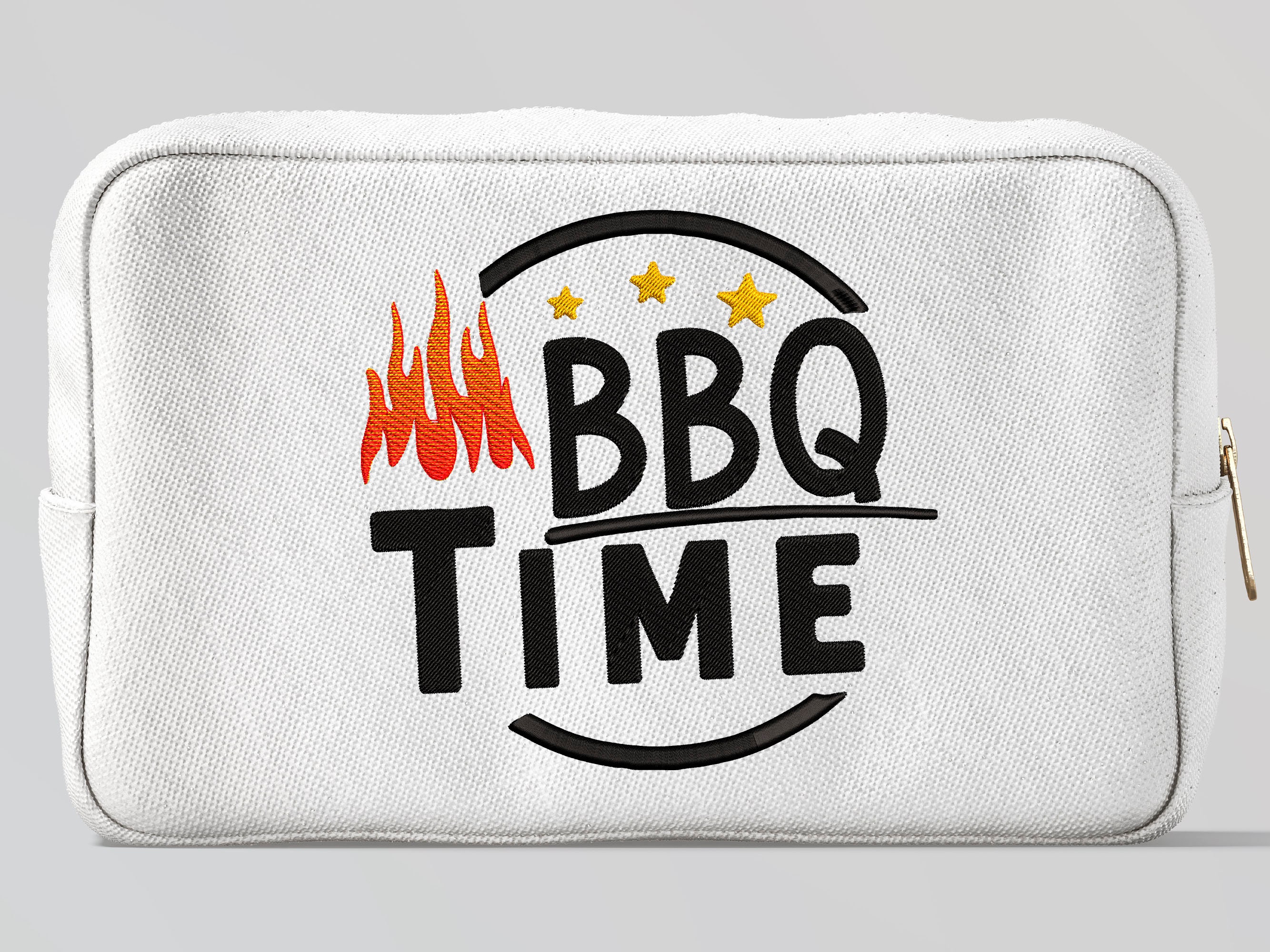 Barbecue Time Machine Embroidery Design BBQ Embroidery - Etsy