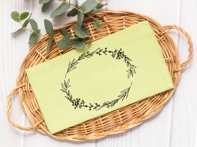Wild Flower Wreath Machine Embroidery Design Oval Floral - Etsy
