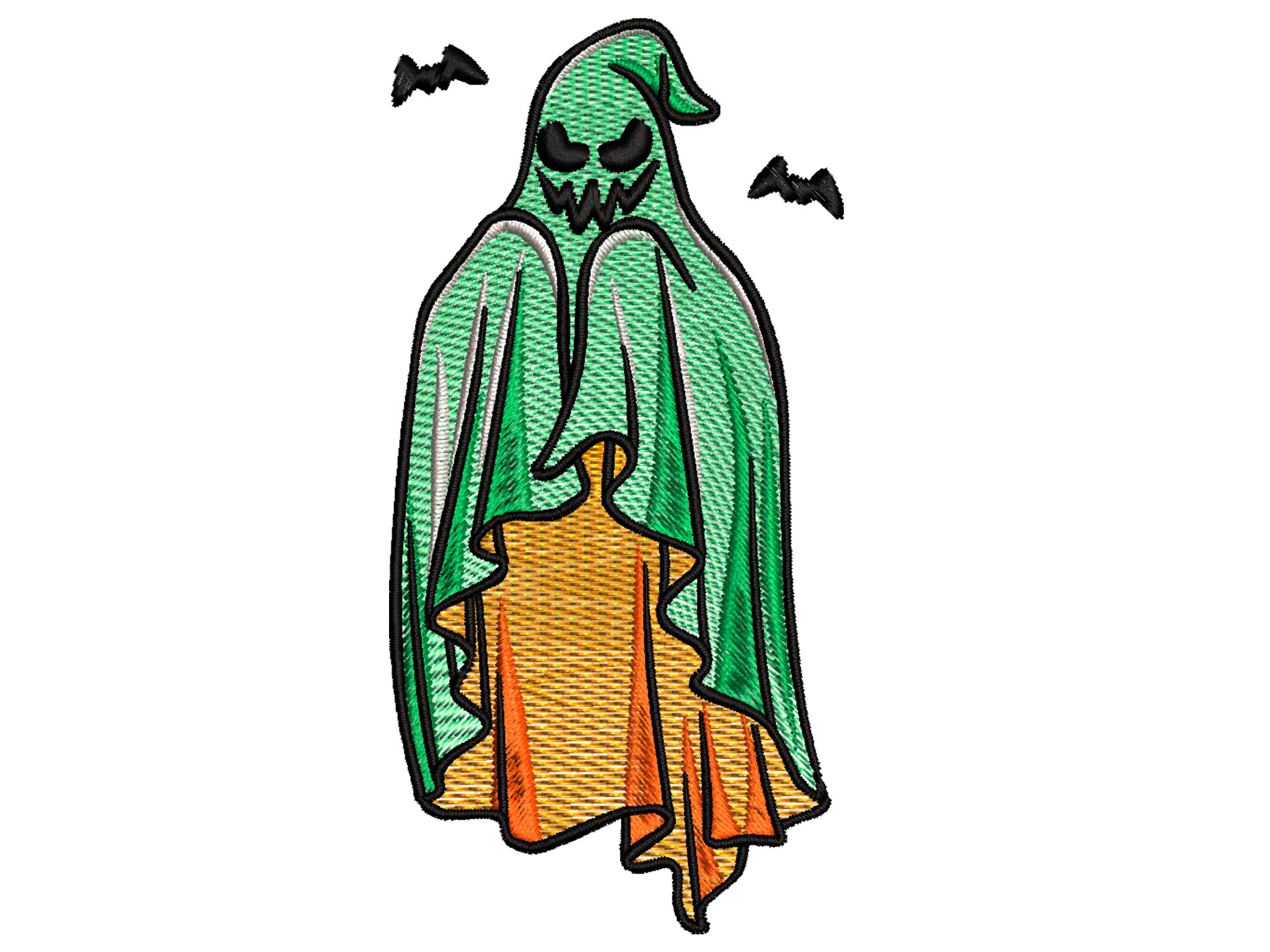 Ghost Machine Embroidery Design Halloween Fill Ligh - Etsy