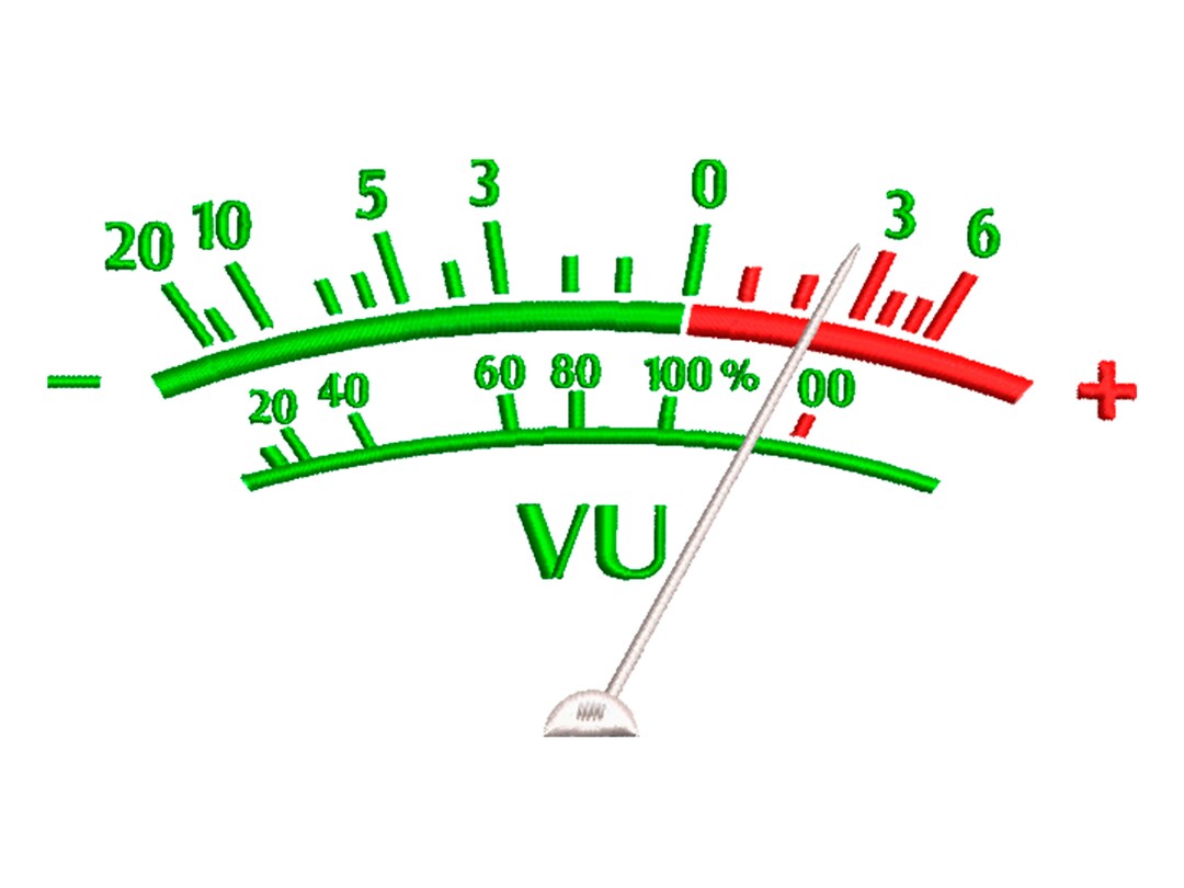 Volume Meter Machine Embroidery Design Music Embroidery - Etsy
