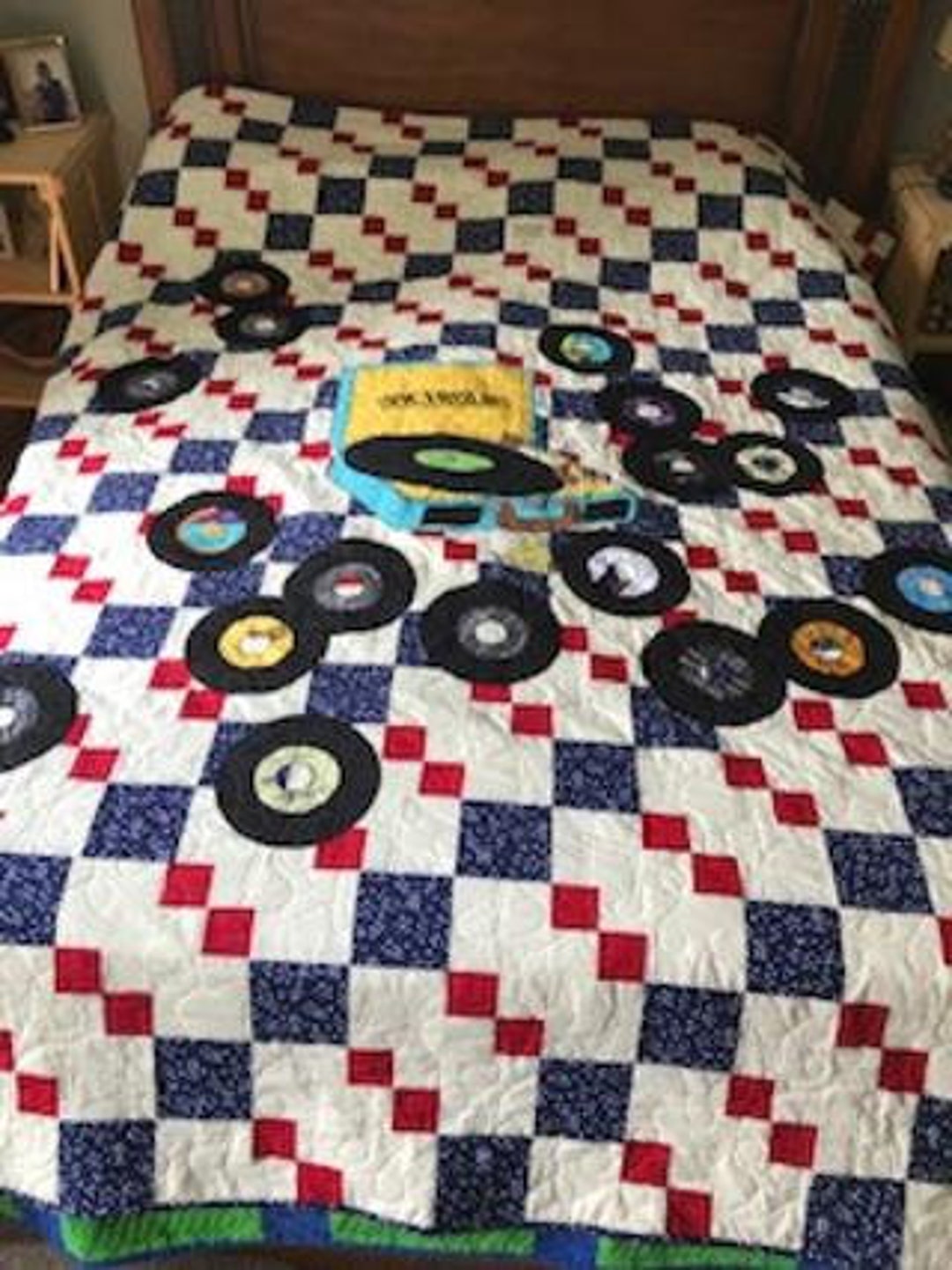 Vintage Vinyl Record Quilt - Etsy