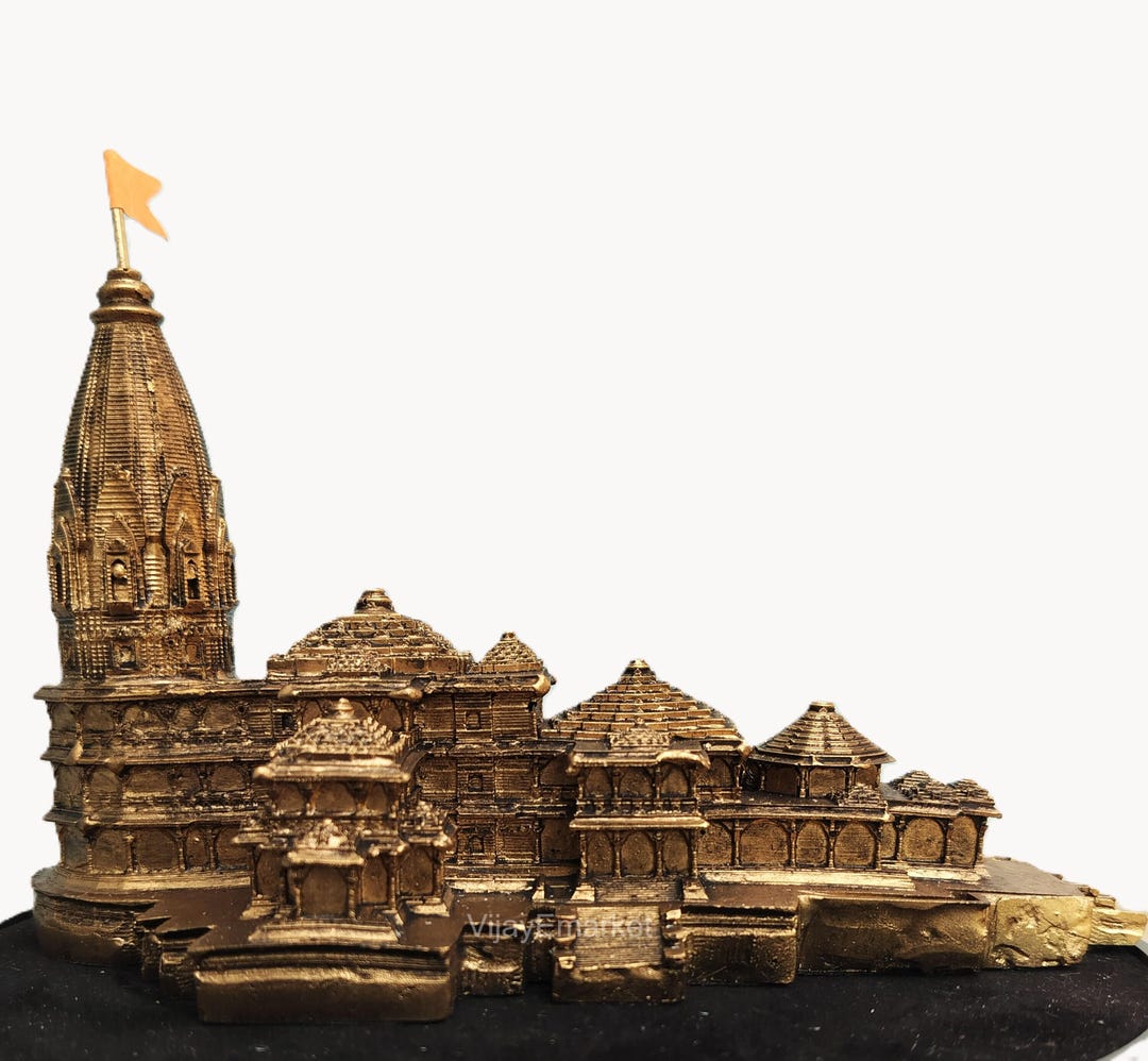 Shree Ram Ayodhya Mandir 3D Model | Resin Temple Showpiece Replica ...